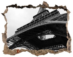 Wallmuralia Fototapeta díra na zeď Eiffelova věž Paříž 95x64 cm