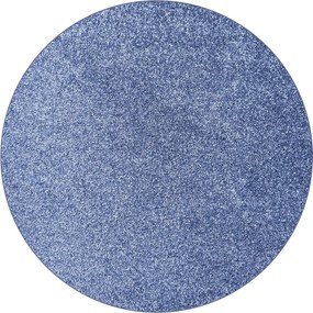 AladinWorld Expres, AKCE: 👣🛡️250x250 (průměr) kruh Kusový koberec Velur Ultra tm. modrý kruh + protiskluzová úprava, modrá, ložnice