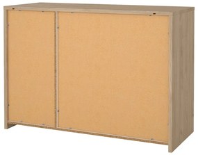 Bílá/v přírodní barvě komoda v dekoru dubu 119x84x48 cm Next – Tvilum