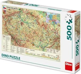 DINO Mapa České republiky / 500 dílků / od 10 let