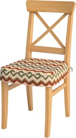 Sedák na židli IKEA Ingolf barva vícebarevná látka pletený vzor, vzorované