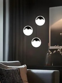 Reality Senta černá / Závěsné svítidlo / LED / 3x5W / 4000K / 800lm /