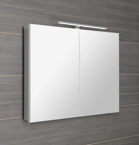 Sapho GRETA galerka s LED osvětlením, 101x70x14cm, bílá mat GT100-0031