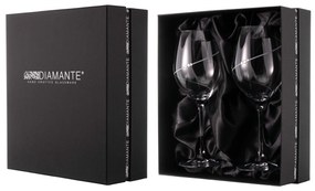 Diamante univerzální sklenice na víno Silhouette City s kamínky Swarovski 470 ml 2KS