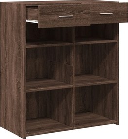 Příborník hnědý dub 80 x 42,5 x 93 cm kompozitní dřevo 3281482