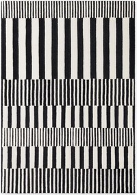 Černobílý ručně tkaný vlněný koberec 200x290 cm Stryve Pulse – Elle Decoration