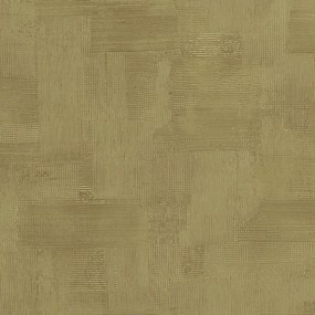 Luxusní geometrická tapeta na zeď zlatozelená 64514, Materea, Limonta