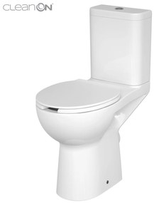 CERSANIT Sapho, ETIUDA WC kombi mísa zvýšená Rimless, zadní odpad, K11-0221