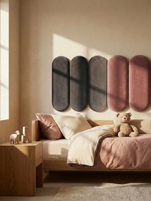 Sinsay - Čalouněné stěnové panely 5 pack - pastelová růžová