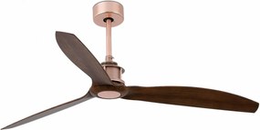 FARO 33399 JUST FAN M, měď/dřevo, stropní ventilátor s DC motorem - FARO