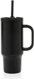 XD Design Uzavíratelný termohrnek s brčkem 480 ml černá / Termohrnek /
