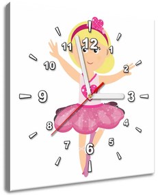 Gario Obraz s hodinami Malá baletka v tanci Rozměry: 40 x 40 cm