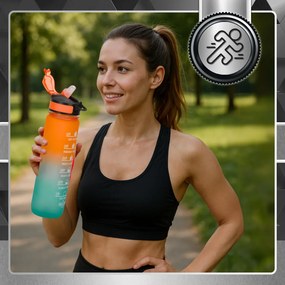Camerazar TRESSARI Sportovní láhev 1000ml BPA Free z odolného Tritanu - Ideální láhev na vodu pro aktivní životní styl
