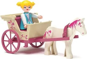 EFKO Igráček Kněžna Kateřina / Figurka s kočárem a koníkem / 7,5 cm /
