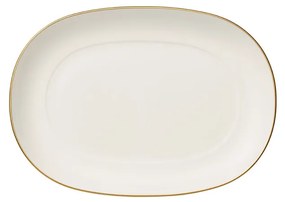 Oválný přílohový talíř nebo podšálek k omáčníku z kolekce ANMUT GOLD