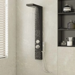 Sprchový panel set hliník černý - Default Title