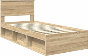 Rám postele s čelo Sonoma dub 75 x 190 cm Kompozitní dřevo 3407942