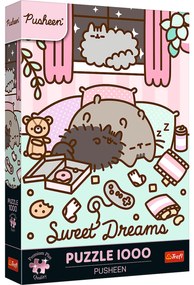 Trefl Puzzle Premium Plus: Pusheen 1000 dílků 48x68,3cm v krabici 27x40x6cm