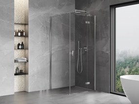 Mexen, Mexen Mist HT sklopný sprchový kout pravý 95 x 95 cm, průhledný, chrom - 8A5T-095-095-01-00-P