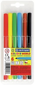 Centropen 7550/6 - fixy 1 mm - 6 ks