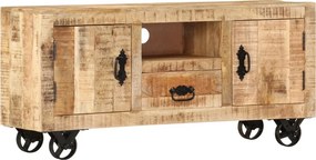 vidaXL TV stolek hrubé mangovníkové dřevo 110 x 30 x 50 cm [243983]