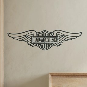Živá Zeď Samolepka na zeď Harley Davidson křídla
