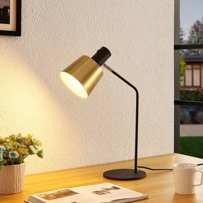 Lindby Vlada stolní lampa čtecí, mosaz, černá