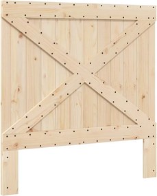 Rám postele s čelem 100 x 200 cm masivní borové dřevo 3281569