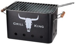 PROGARDEN Gril přenosný piknikový GRILL KING černá KO-C80901060