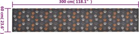 Kuchyňský koberec omyvatelný Tlapky 60 x 300 cm samet 136575
