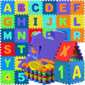 Puzzle podložka 86dílný vícebarevná