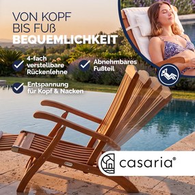 Zahradní lehátko Queen Mary® z akáciového dřeva certifikace FSC® 169x54x95cm