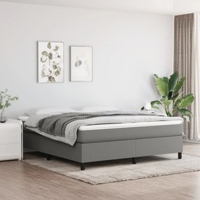 Rám postele s boxspringem tmavě šedý 180 x 200 cm textil 3120879