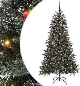 Umělý vánoční stromeček Zelená 180 cm PVC, plast a ocel 3395881