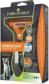 Furminator M dlouhá srst / Vyčesávací hrablo pro psy / Střední plemena