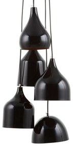Závěsná lampa černá SAVIO Beliani
