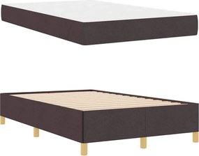 Rám postele Tmavě hnědá 120 x 190 cm textil 3398923