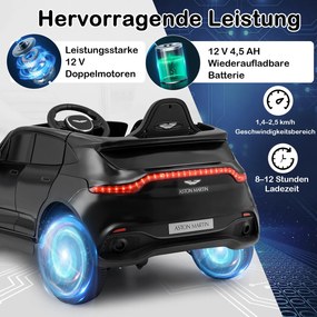 Costway Elektrické dětské auto Licencované elektrické vozidlo Aston Martin