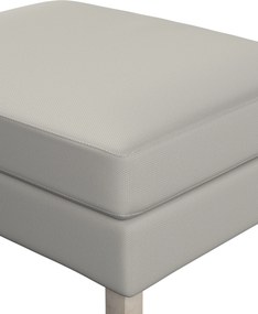 Potah na podnožku IKEA Karlstad barva šedá látka pletený vzor