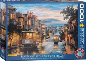 EUROGRAPHICS Puzzle Tramvajové nebe / 1000 dílků / 67,6 × 48,9 cm