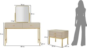 Toaletní stolek z borovicového dřeva 45x120 cm Luxury – Mauro Ferretti