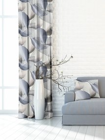 Závěs dekorační nebo látka, OXY Donata, šedo modrá, 150 cm 150 cm