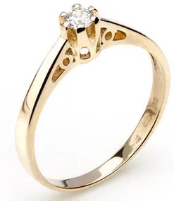 Dámský zásnubní zlatý prsten se zirkonem cca 585/2,2gr vel. libovolná 223041344