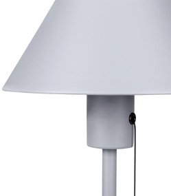 Kovová stolní lampa světle šedá CAPARO Beliani