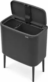 Brabantia Bo Touch Odpadkový koš na tříděný odpad 11 + 23 L  černá mat