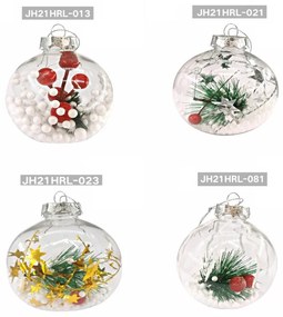 Ozdoba na vánoční stromeček, koule, 8cm, různé varianty na výběr Varianta: Varianta 2