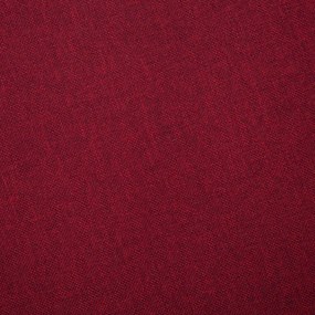 3místná pohovka textilní čalounění vínová - Default Title