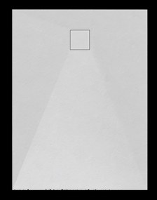 Gamma Erga Oldaf, SMC obdélníková sprchová vanička 160 x 90 cm, bílá matná, ERG-GMA-OL-90160