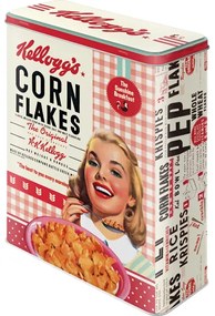 Postershop Plechová dóza - Kellogg's (Girl Corn Flakes Collage) 19x26x8 cm