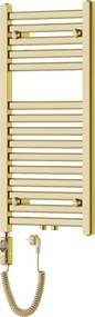 Mexen Hades, elektrické topné těleso 800 x 400 mm, 300 W, zlatá lesklá, W104-0800-400-2300-50